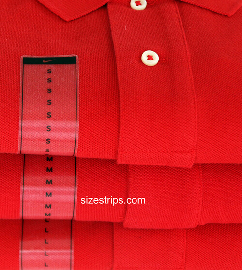 Size Stickers - Nike 1-3/8" x 4-9/16"